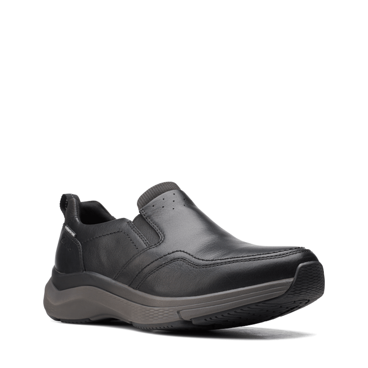 Men’s Clarks Wave 2.0 Edge Moc Waterproof – Black - Stan's Shoes