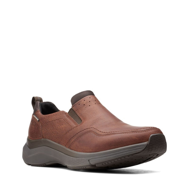 Men’s Clarks Wave 2.0 Edge Moc Waterproof – Brown - Stan's Shoes