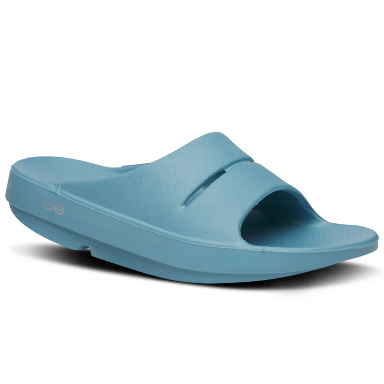 OOFOS OOahh Slide - Ocean Blue - Stan's Shoes