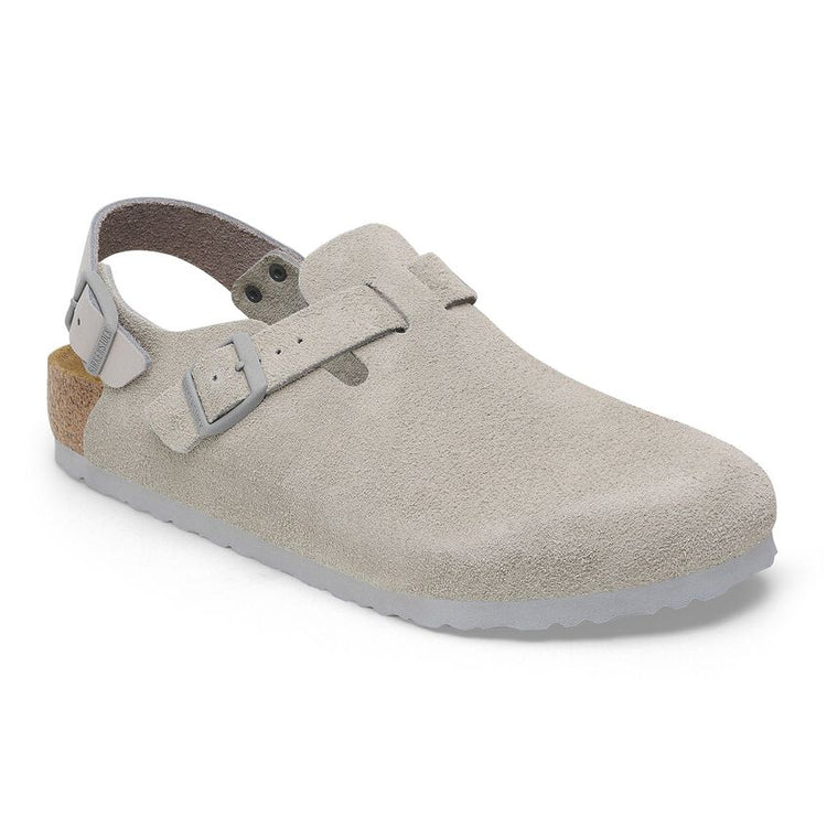 Women's Birkenstock Tokio - Stone Coin Suede - Stan's Shoes