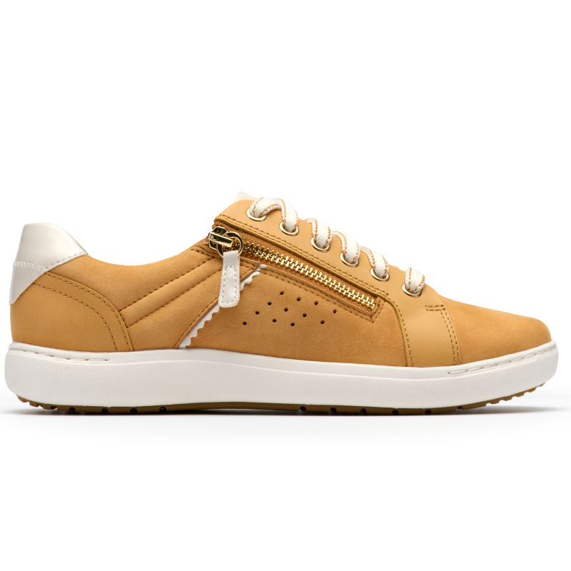 Women's Clarks Nalle Zen - Yellow Nubuck - Stan's Shoes
