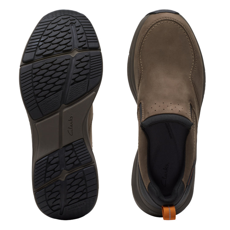 Men’s Clarks Wave 2.0 Edge Moc Waterproof – Dark Taupe - Stan's Shoes