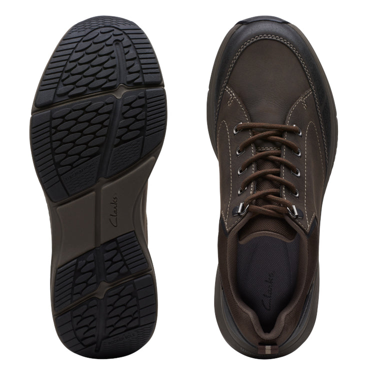 Men’s Clarks Wave 2.0 Vibe Waterproof – Dark Brown - Stan's Shoes